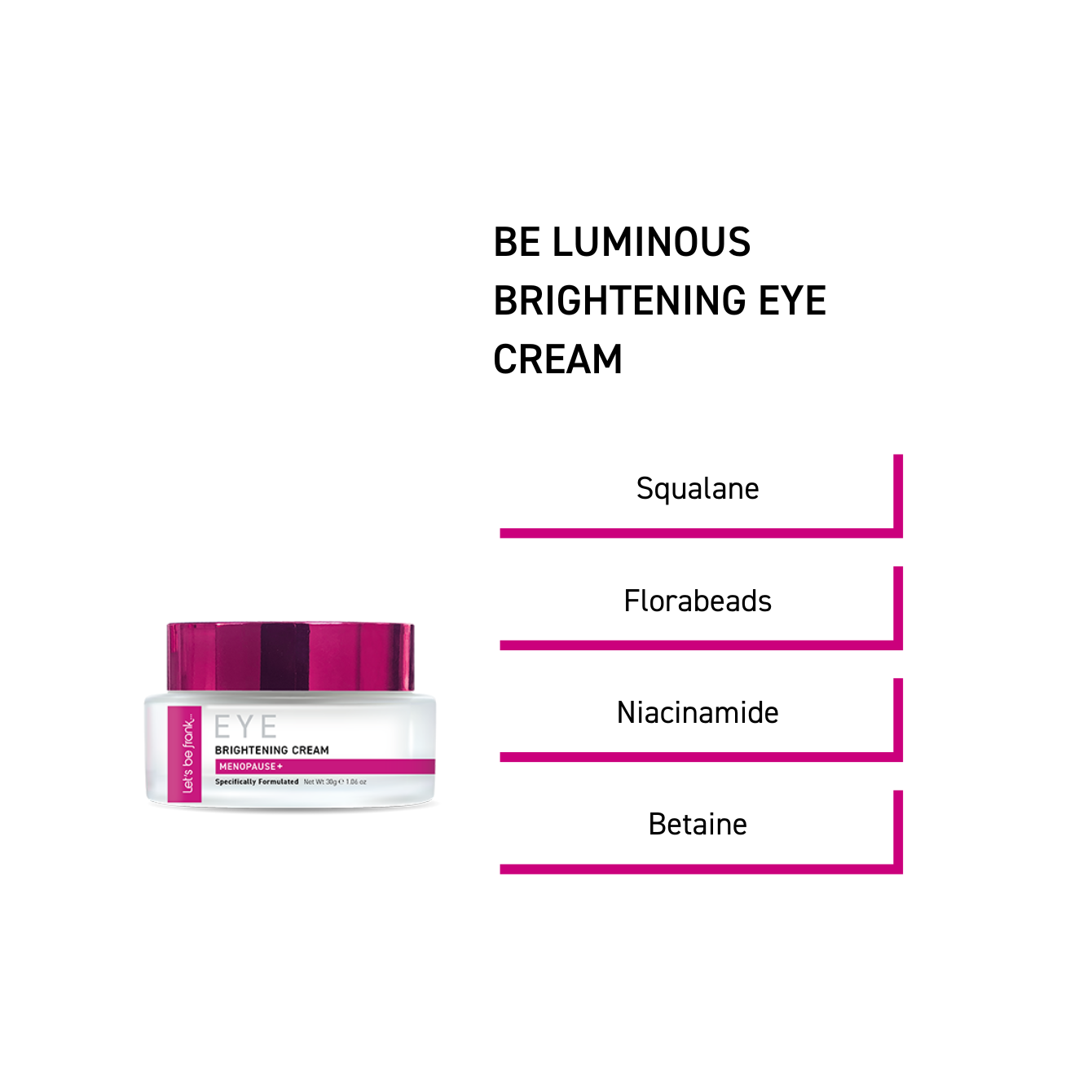 Be Luminous Brightening Eye Cream | Almond Oil for Radiant Eyes | Let's ...